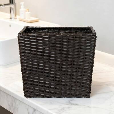 浴客cdsv房脏衣框内置框架变牢铁固无形酒店手工藤室编毛巾筐