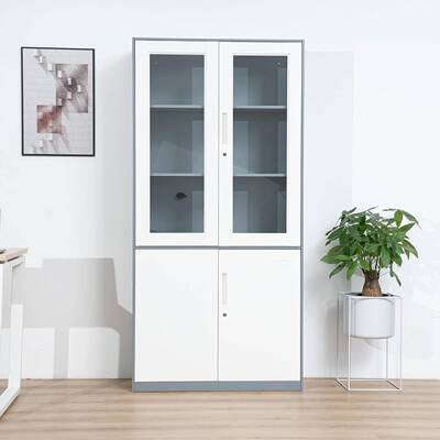 制拆装文件柜窄办边铁皮钢柜更衣柜公室落地档案矮柜柜凭证lk3835