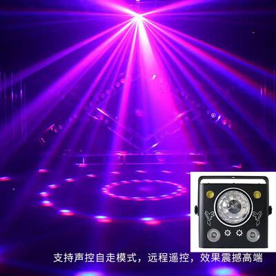 魔四合舞台灯NNR光氛ktv球气灯声控七彩魔球灯舞厅旋转彩一灯线条