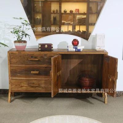 中式餐柜玄柜客矮厅斗柜50099茶水三抽复古柜民边宿关靠墙边柜