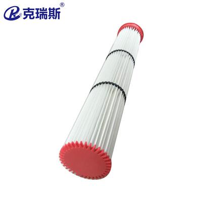 装过28501PU盖覆膜滤筒滤顶式褶脉冲式滤筒