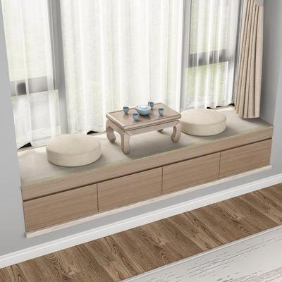 0A飘窗储物柜柜改造收纳柜台抽屉IYI柜抽拉式面窗台伸缩书桌书矮