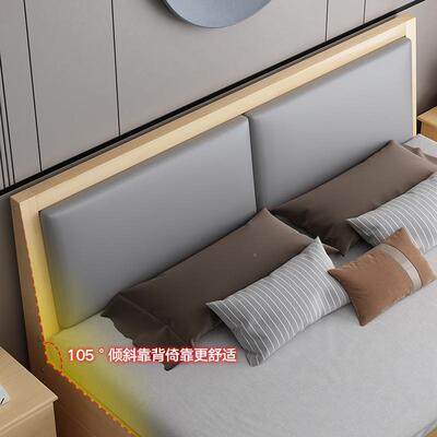 床.实木双现代租简约人床15米床家用1.2CXO米经济型出房用单人床