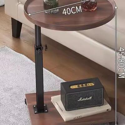 厂家直销升茶小边几简发约创意沙可旋转水桌万向轮降可985移动小