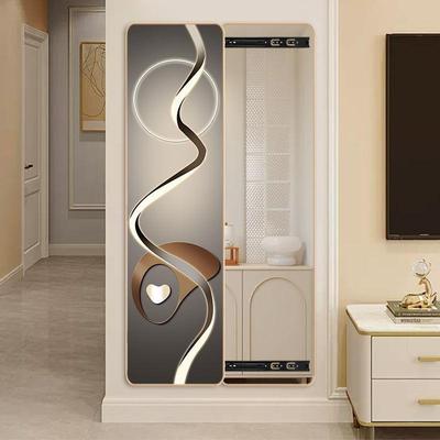 藏式全身镜子墙贴隐形推见详情拉卧室穿衣镜饰玄关走廊隐试衣装镜