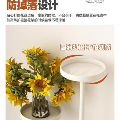 花置架子LTR厅落地客式可移动花架阳肉台植物物架铁艺多层多花盆