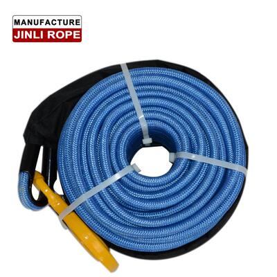 直销越野车合成绞车绳索14mm*50m双编绞盘绳UHMWPE