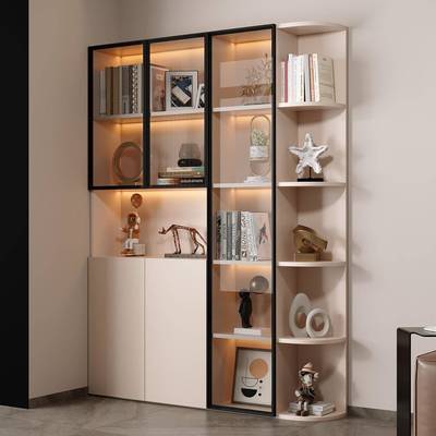 客厅一转体SOM酒柜置物柜墙边柜角关柜柜展示收纳储物柜玄柜书柜