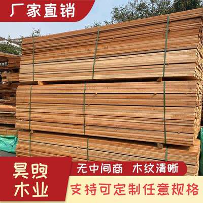 户外木质灰色地板扶手唐木硬木长廊木庭院唐木圆柱稳定木木料