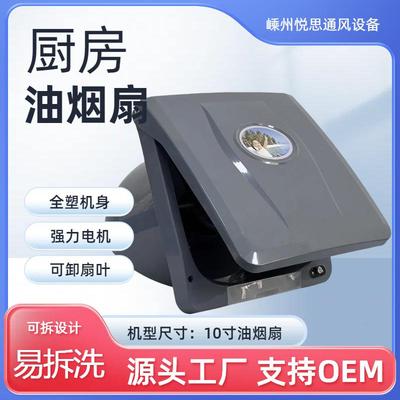 10寸CMZ排大率家用换气扇厨房抽烟气扇抽风机窗墙式排风扇功排油
