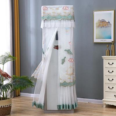 新立款开不取蕾丝绣花布式空调罩防尘罩方艺柜机999机罩厂家