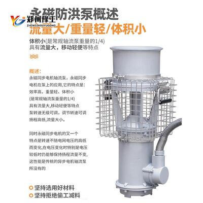 豫工应急防汛防抢险潜洪EGU排涝永磁同步便潜水泵不锈钢携式水轴