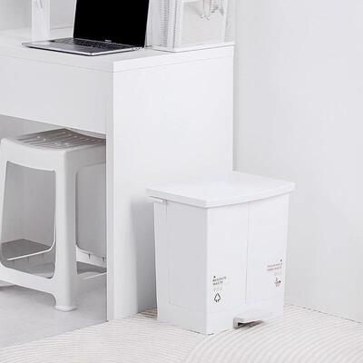 花垃圾桶家干用湿分类205001厨房卫茶生间纸篓客厅收纳带盖大量垃