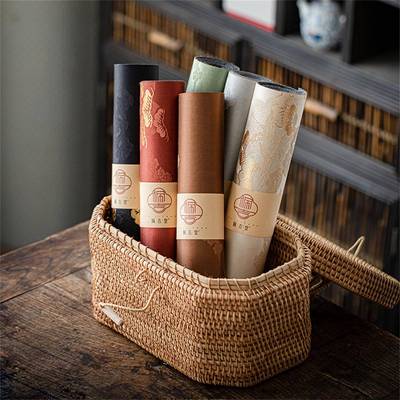 新中式云松织锦桌旗金布提花席55416禅意轻奢丝艺桌旗茶茶桌布茶