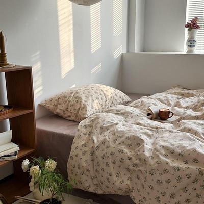 简约罩风碎花纯棉单品被套单件棉10全0youke棉150*200230cm*被枕