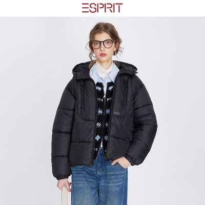 ESPRIT/埃斯普利特连帽短款棉衣