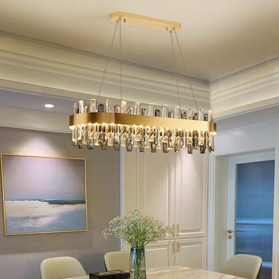 8277轻美新款后现代奢水晶吊灯客厅主灯欧式大厅卧室式餐风扇厅灯