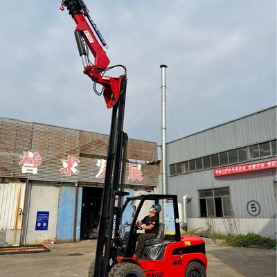 多功能随车吊重型3吨5吨折臂吊液压式起重折叠臂叉车飞臂吊