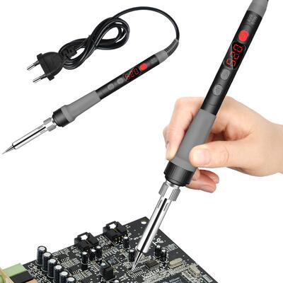 货源调温数字IQT电烙0w6带万表家用用铁维修焊接烙铁套装厂家
