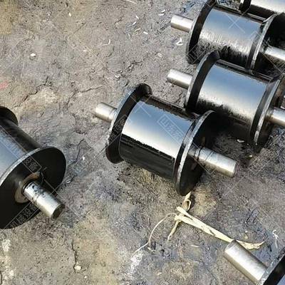 煤井下钢地滚轮井下巷道用245489托绳接滚焊地滚矿轮矿用运输铸铸