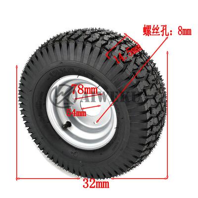 农割业轮667胎空51513x6.5/.00-6ATV沙滩车草机电动真胎16x6.50-8