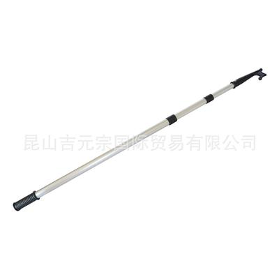 3节铝制伸缩打捞钩救生钩抓物钩靠岸钩游艇船用五金配件