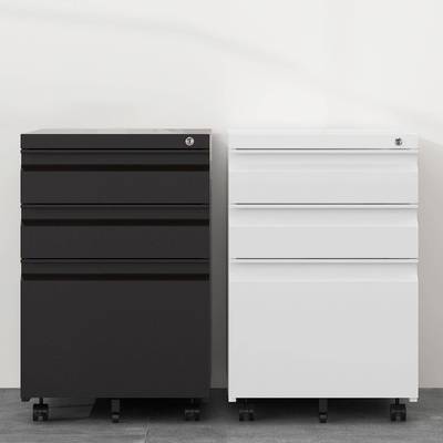 件克菲2007勒活柜办公动室桌下矮柜文柜移动抽屉柜小柜子铁皮储物