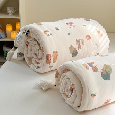 205NSH202402冬新暖款A类秋针织棉大豆纤维被可机洗安抚保星星豆