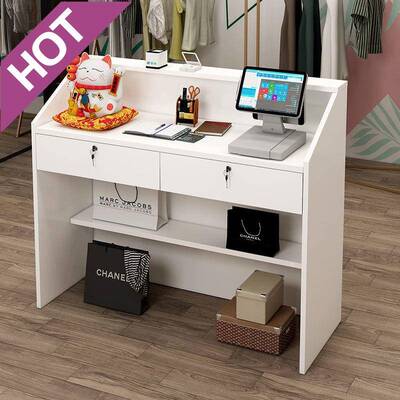 zsr吧台桌收银台小型简约柜台公司前台接待台店服装店奶茶店