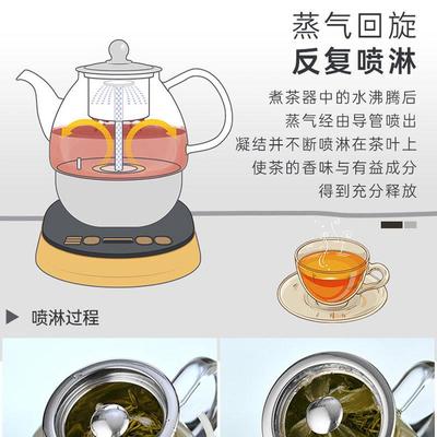 金灶煮茶壶A-99全10016自动煮茶器茶蒸汽淋喷煮茶壶家玻璃黑茶壶