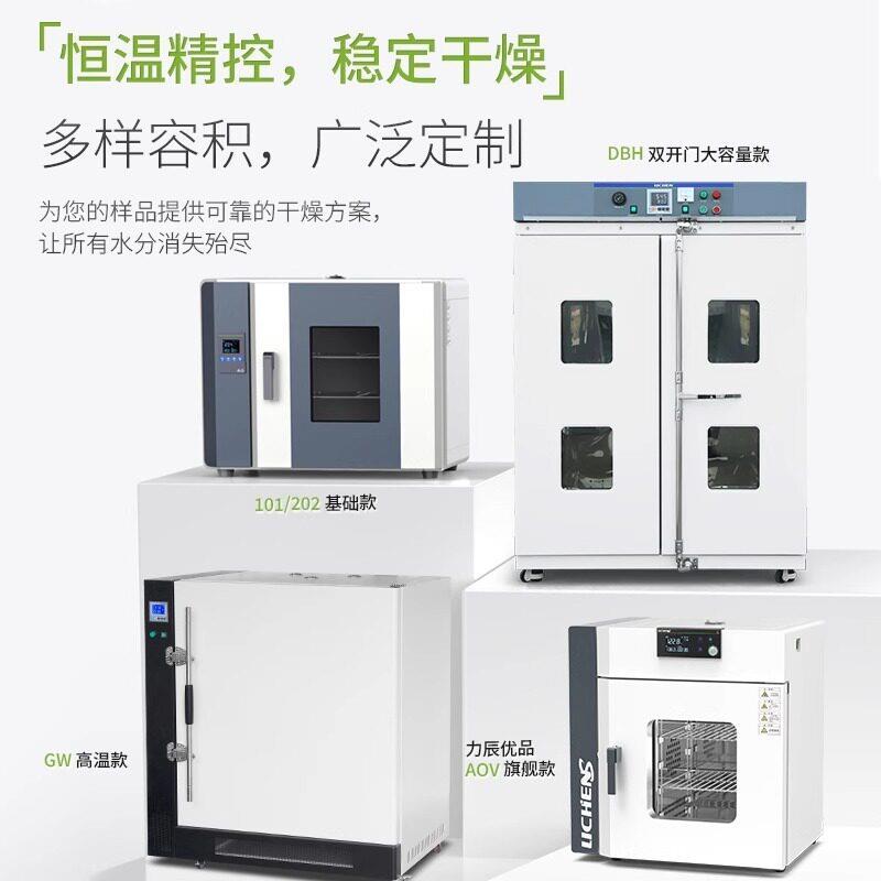 力辰电热恒温鼓风干燥箱实验室小型真空烘箱 工业不锈钢烤箱