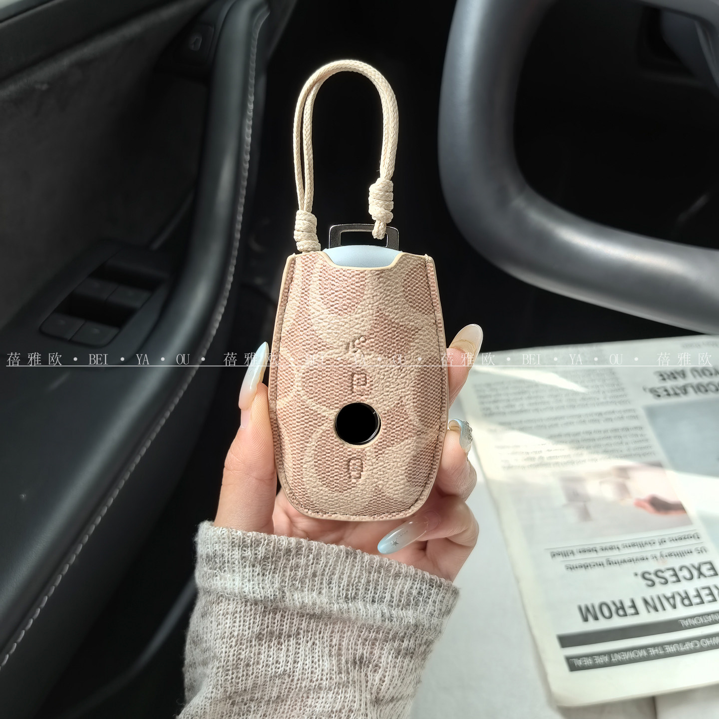 适用25款奔驰glc300l钥匙套新c260l女c200l壳扣s450包E300L汽车扣