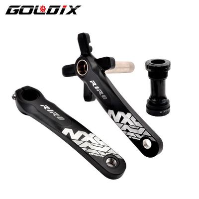 3RRIO地自行车牙自行车牙盘中空一体曲柄3山6/8/40T齿改装正负齿