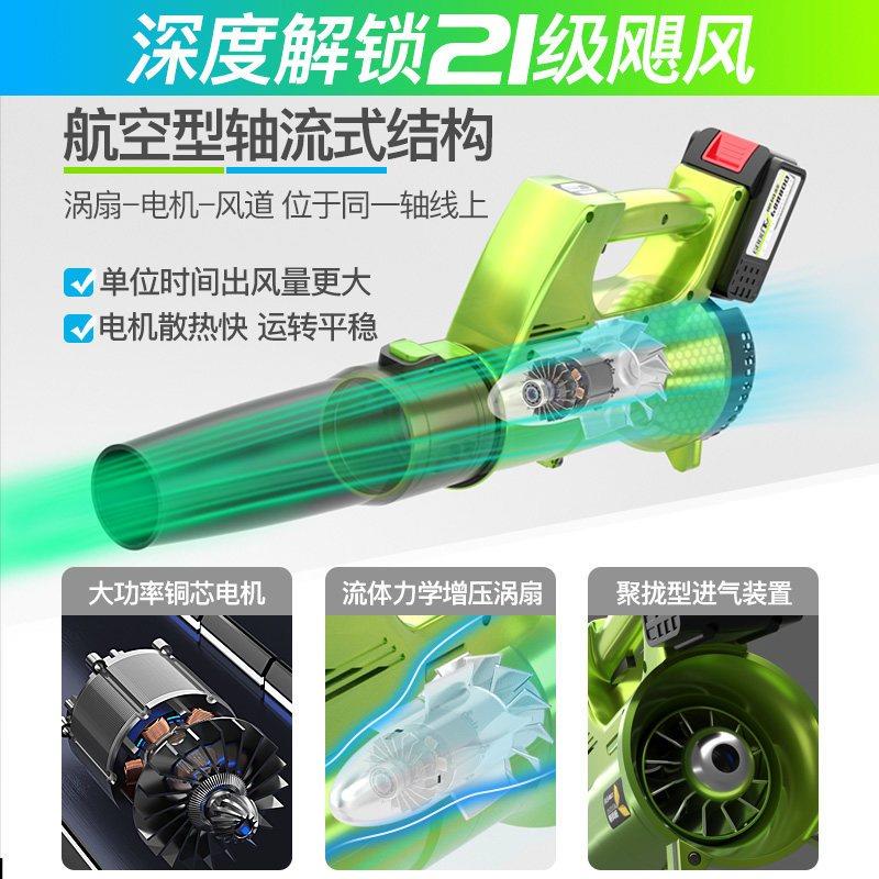 定制吹雪机充电式鼓风机吹风机大功率工业用强力吹灰机锂电暴风枪