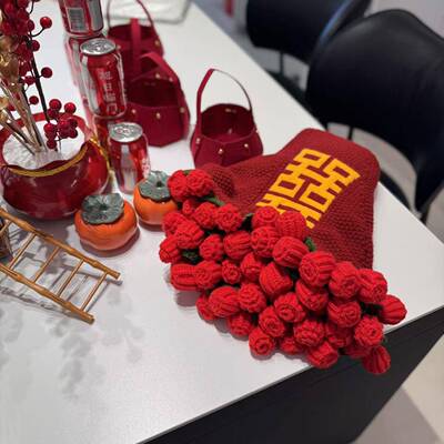 玫百花束毯子成品喜新婚结婚订瑰婚礼物实GMF用送新毯人新娘闺蜜