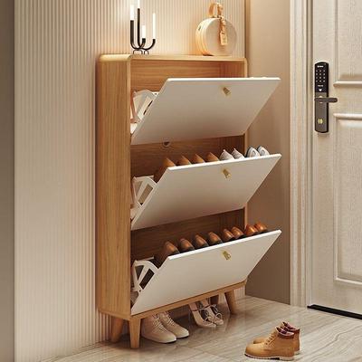 北鞋柜家用口实欧入户门木腿玄关柜小户型进门门鞋架带木森斯65换