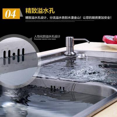 洗菜盆不洗锈钢池厨房家用水槽双槽加厚盆MXJ拉丝水槽菜池水洗碗
