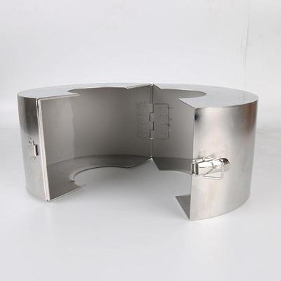 不锈汽钢304法兰保蒸护罩防护套耐硫溅酸液碱管道防飞DN15，DN厂