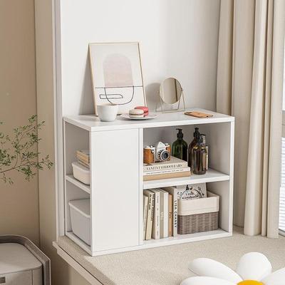飘窗收纳柜书架卧室阳杂台物柜落地置柜小柜IBI窗台靠书墙矮物柜