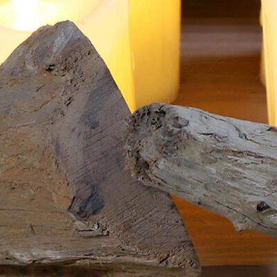 CF19113家售手工制木质烛台厂朽树枝复古蜡烛台烛光浪漫晚餐创意