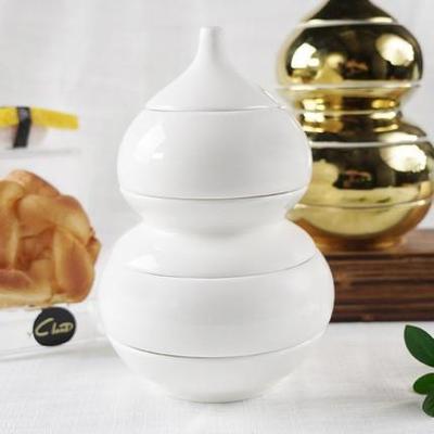 餐厅中式陶瓷位上分餐盘个性创意融合菜分子料理五层葫芦餐具盘子