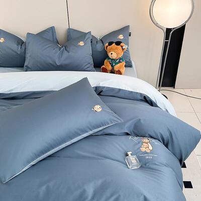 2025新款A纯类100支长NEW-2024绒棉全棉件套IP卡四通绣刺棉四件套