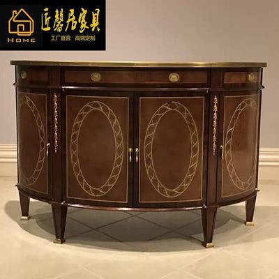 亚历山大柜英式新镶DSF-8756古典装半饰美式贝壳嵌拼花餐边柜别墅