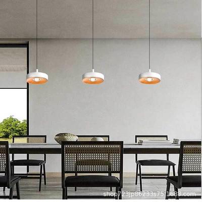 高级极简卧室床头吊灯护眼悬停可伸宿调节客厅实木面板创意吊线灯