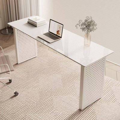 写字简公约书桌办桌学习桌奶法GJS式书房风岩板桌子家用白色电油