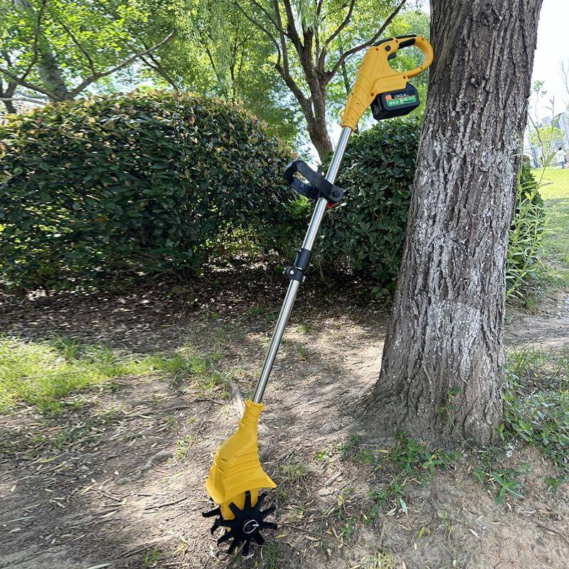 动松土机VLS跨小型农用微耕机旋耕机除锂草电草坪境修剪机电翻土