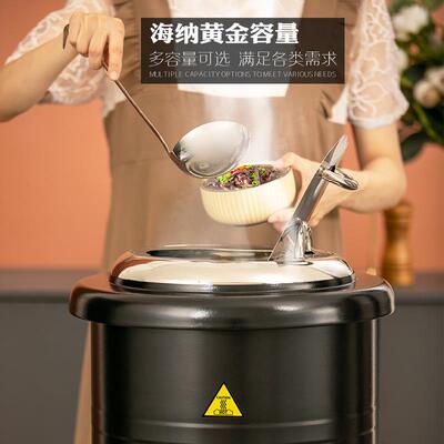XP-087商用恒不锈钢暖汤温煲酒店餐厅自量助暖特厚铸铁大容电子汤