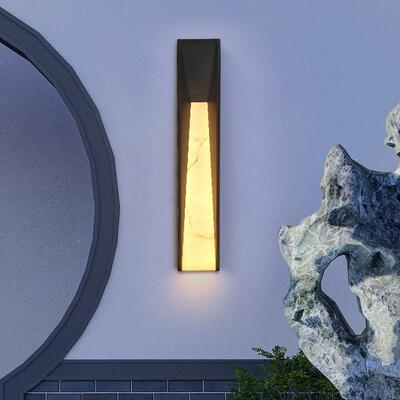 新中式壁灯庭院别墅门柱壁灯户外水L家用照明ZP-32002接电E壁D仿