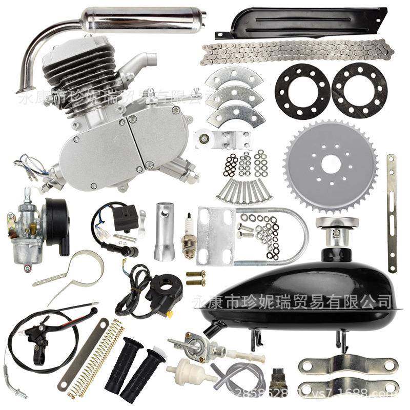 自行车改装配件495080CC发动机全车套件MotorisedBikeEngine