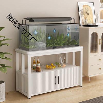 简约鱼缸架底柜多层缸金架属鱼柜储物柜水族箱专带用子承重底CXX